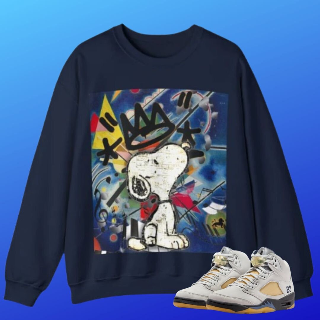 Snoopy Crown Sweatshirt: Unisex Heavy Blend Crewneck - Etsy