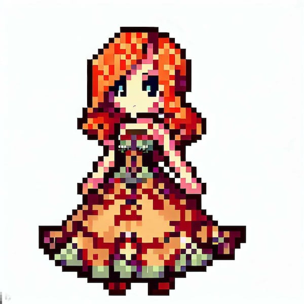 Pixel Art Print - Etsy