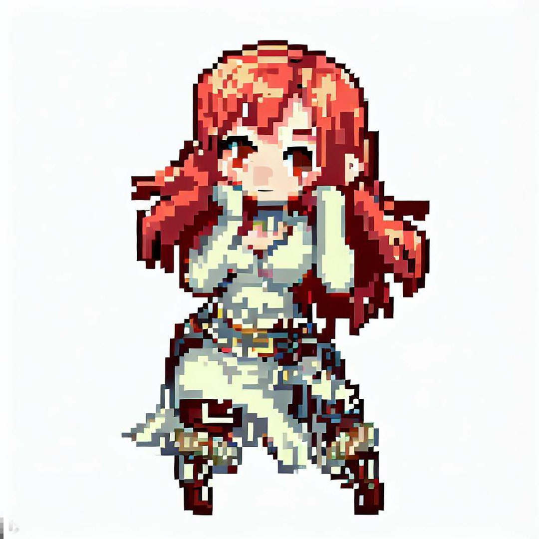 Pixel Art Collage 27 Pictures Red Head Revolution, Digital Cheap Wall ...