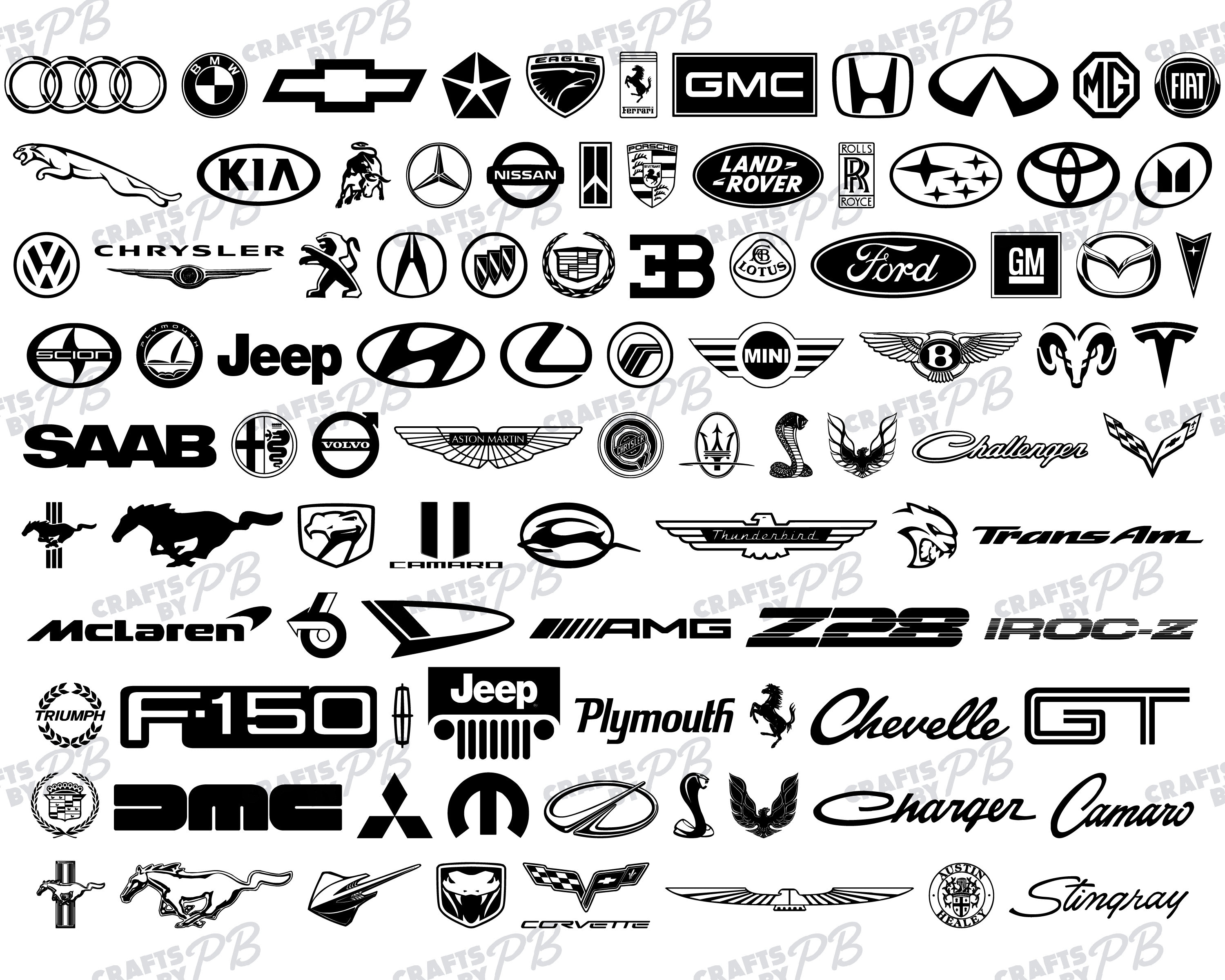 Automerken Bundel Svg Auto Svg Automerken Svg Automerken - Etsy UK
