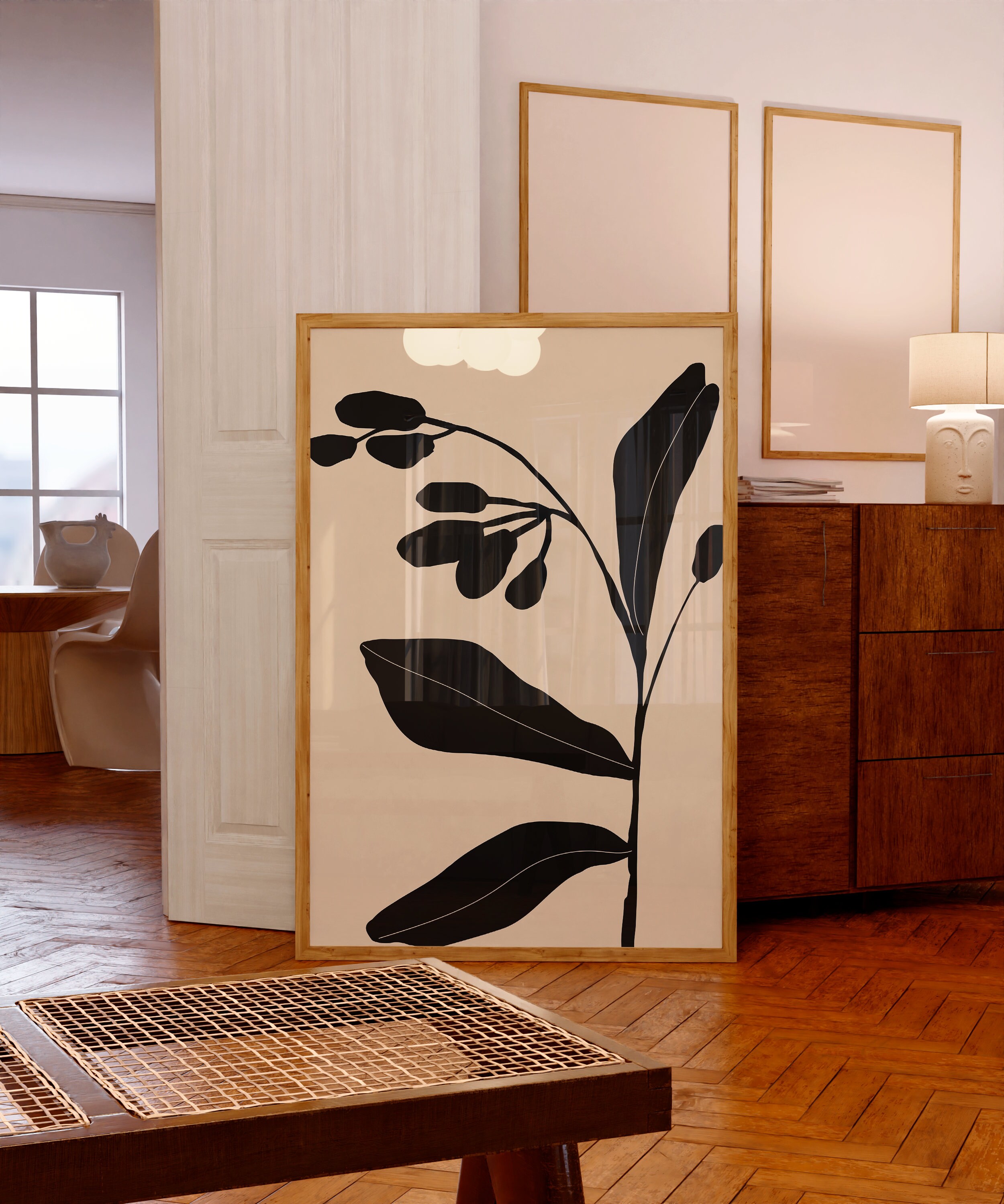 Moody Botanical 6 BUNDLE Wall Art, Organic Shapes, Large Abstract Print ...