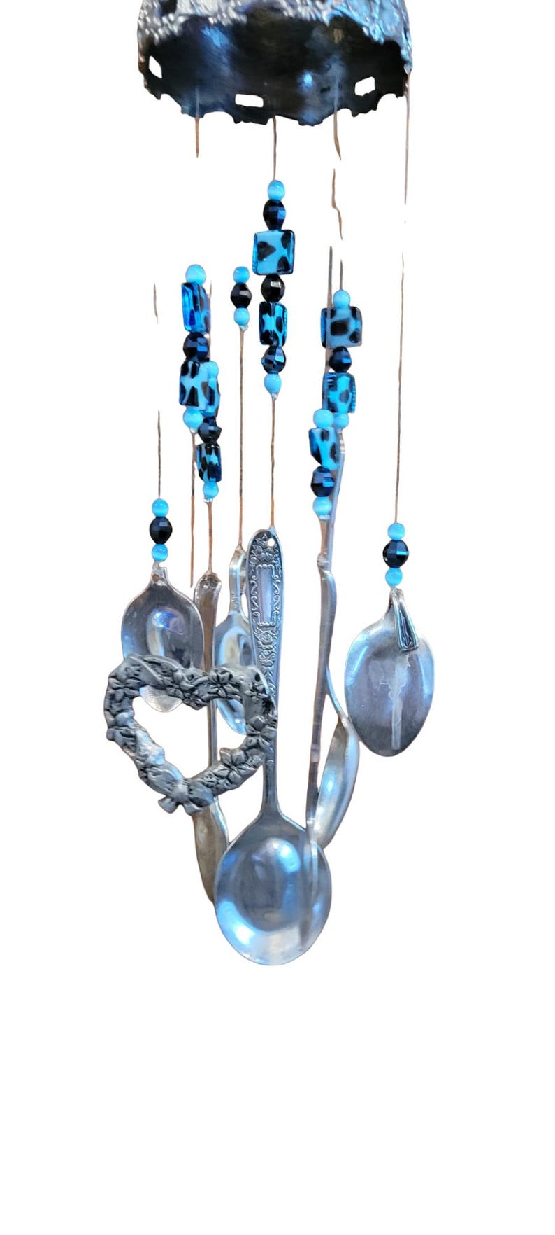 Silverware Wind Chime Silverplate Cutlery Vintage Candy Dish Chime With ...