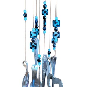 Silverware Wind Chime Silverplate Cutlery Vintage Candy Dish Chime With ...