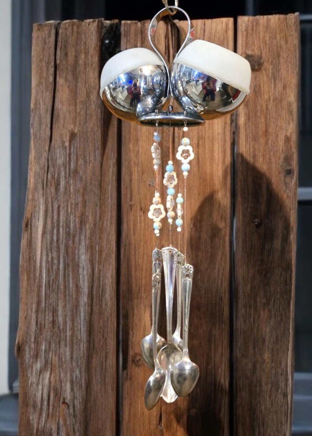 Retro Spoon Wind Chime: Art Deco Suncatcher, Gift for Her, Garden Art ...