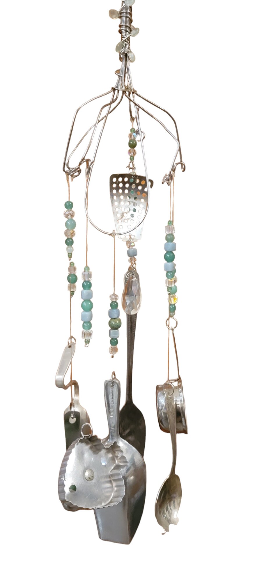 Unique Handcrafted Kitchen Themed Silverware Wind Chime Suncatcher ...