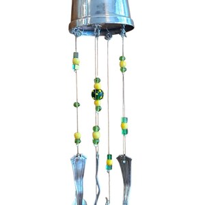 Unique Kitchen Themed Wind Chime Petite Pitcher Silverplate Silverware ...
