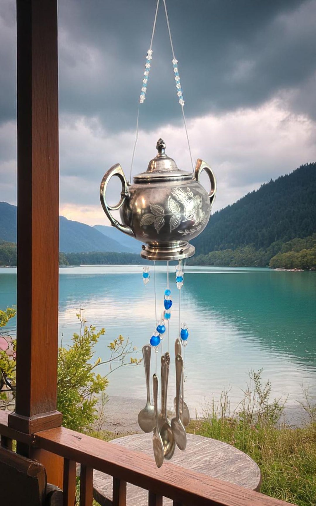 Beautiful Silverware Wind Chime Silverplate Vintage Sugar Bowl With Lid ...