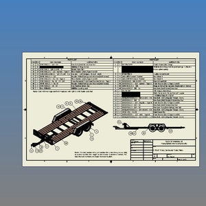 Car Hauler 6'-3"x19' Bed Trailer Fabrication Printable Plans 5475lb 2 ...