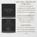Black Square Thank You Card Template | DIY Canva Insert (5x5") - Etsy