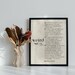 Dictionary Art Print Etymology Word Print Etymology of Weird - Etsy