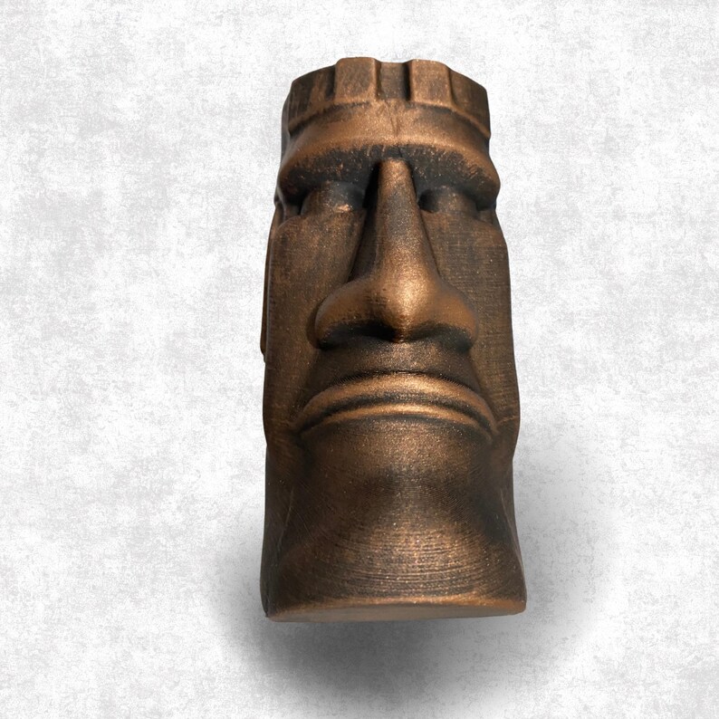 Moai Statue - Modern Recreation Art Piece - Hand-painted 3D Printed - Etsy