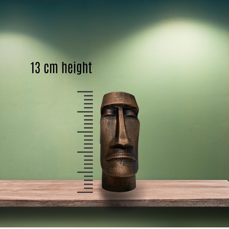 Exquisite Hand-painted Moai Statue – 3D Ancient Art Revival – Unique ...