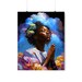Praying Woman Art Print Abstract Black Art for Housewarming Gift ...