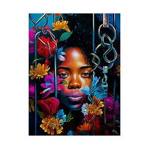 Colorful Black Art Print, Home Decor, Wall Art, Gift for Her - Etsy