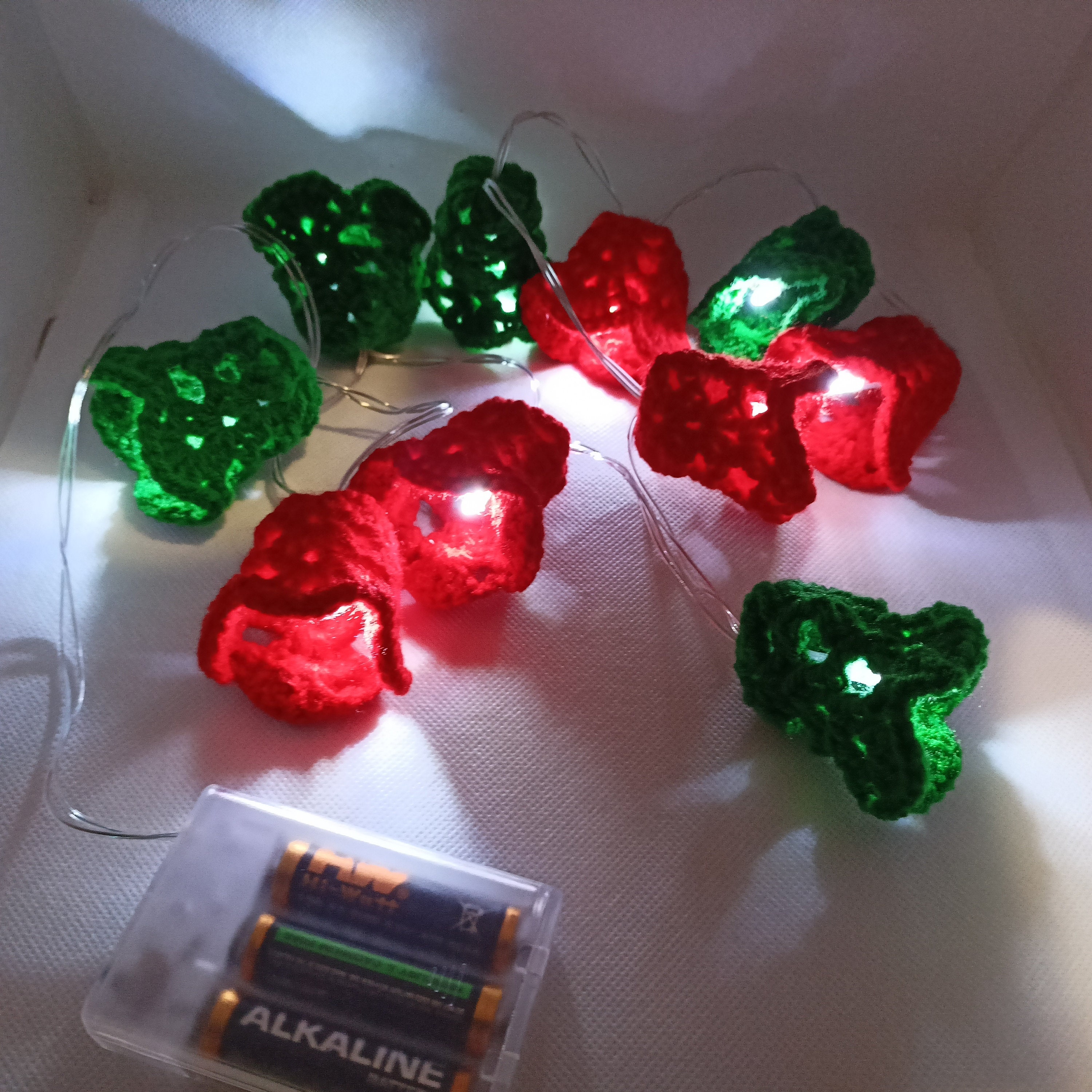 Twinkling Bell Crochet Lights. Jingle Bell Crochet Christmas - Etsy