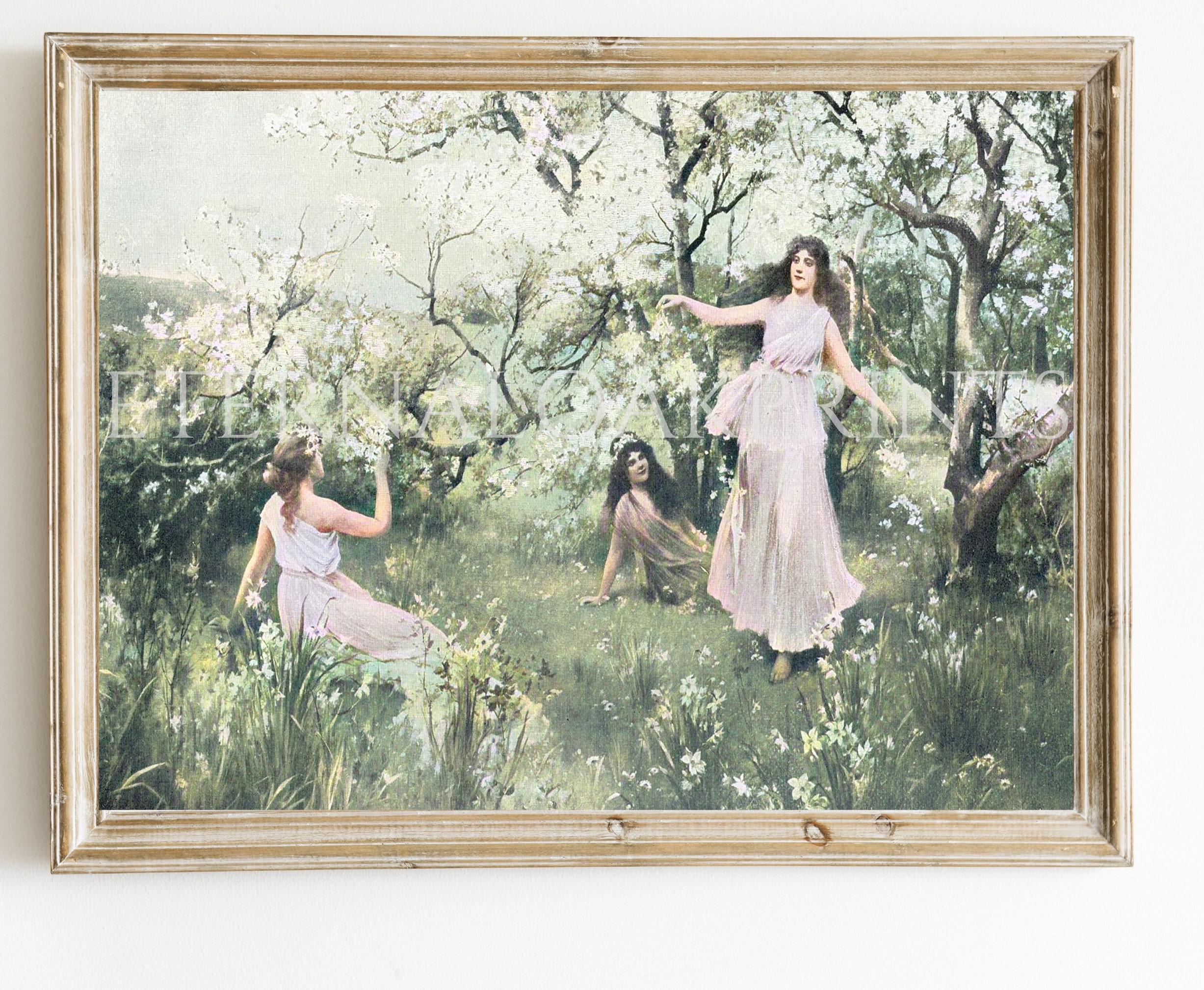 Vintage Spring Printable Wall Art, Vintage Spring Prints, Vintage ...