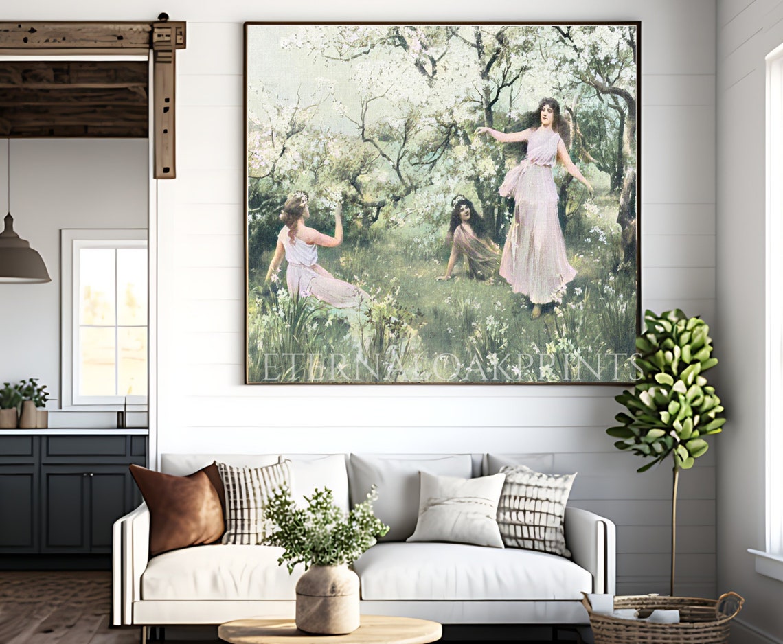 Vintage Spring Printable Wall Art, Vintage Spring Prints, Vintage ...