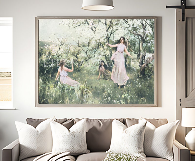 Vintage Spring Printable Wall Art, Vintage Spring Prints, Vintage ...