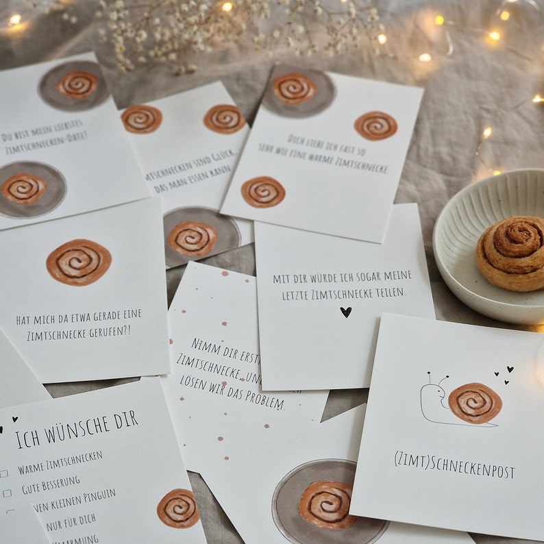 Postal Rollo de Canela Nº 05 A6 Tarjeta cumpleaños regalo de cumpleaños ...