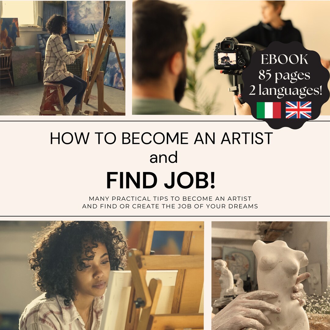 How to Become an Artist and Find Job Ebook ENG-ITA - Etsy