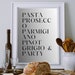 Pasta Prosecco Parmesan Poster for Your Kitchen | Decoration for Cozy ...