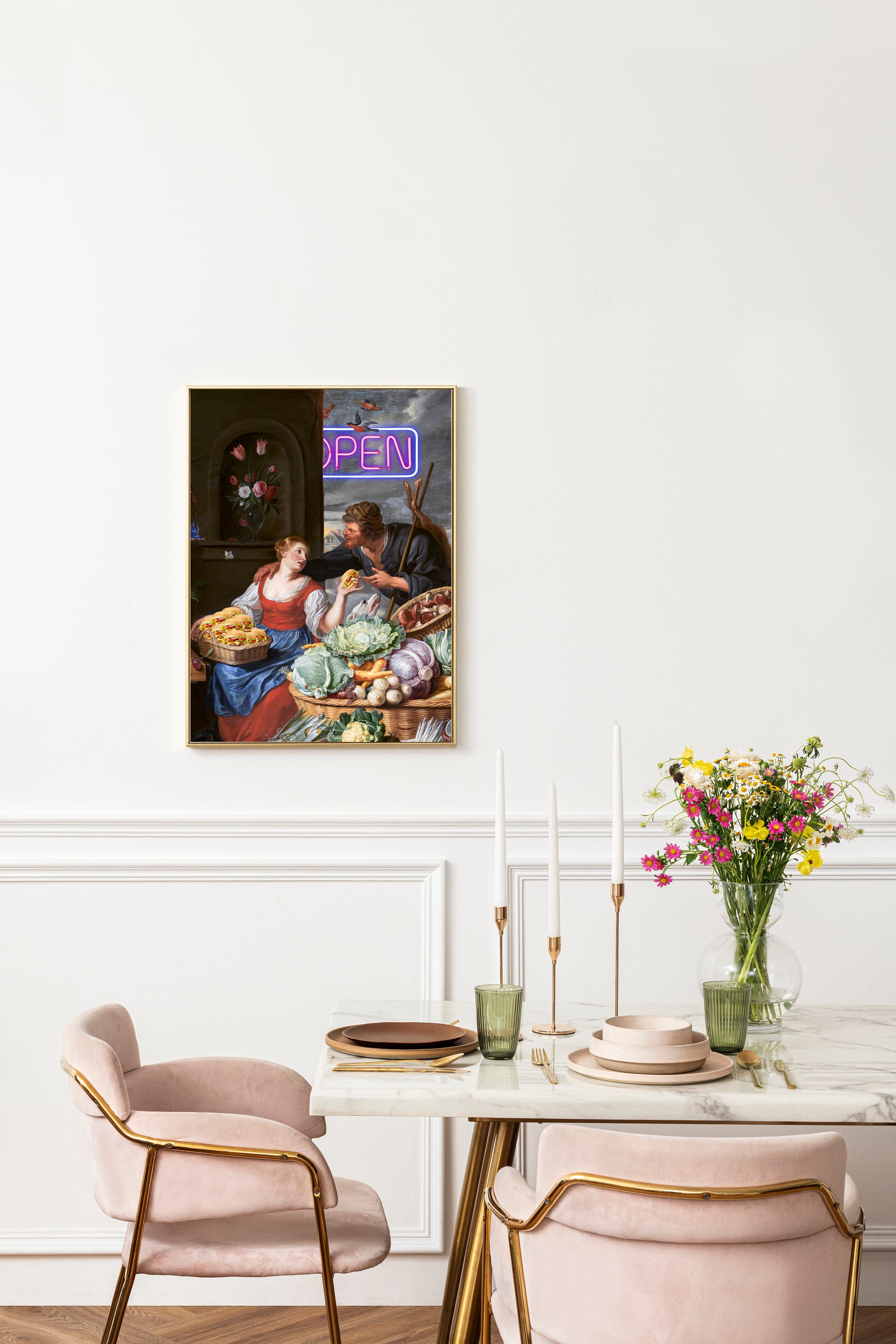 Funny Poster for Your Kitchen Colorful Humorous Pop Art Wall Art Dining ...