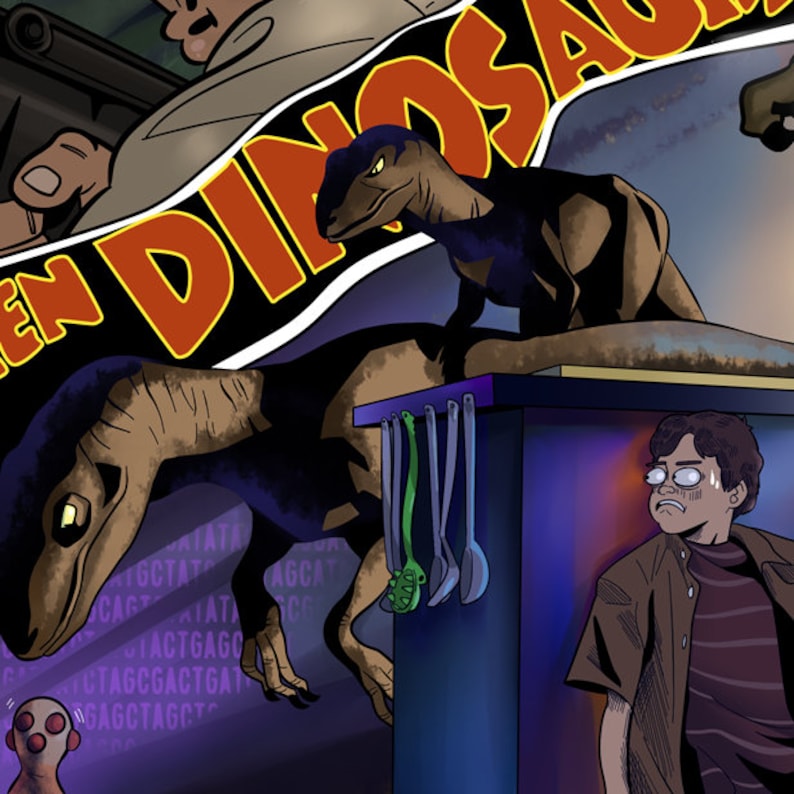Jurassic Park Digital Fan Poster - Etsy
