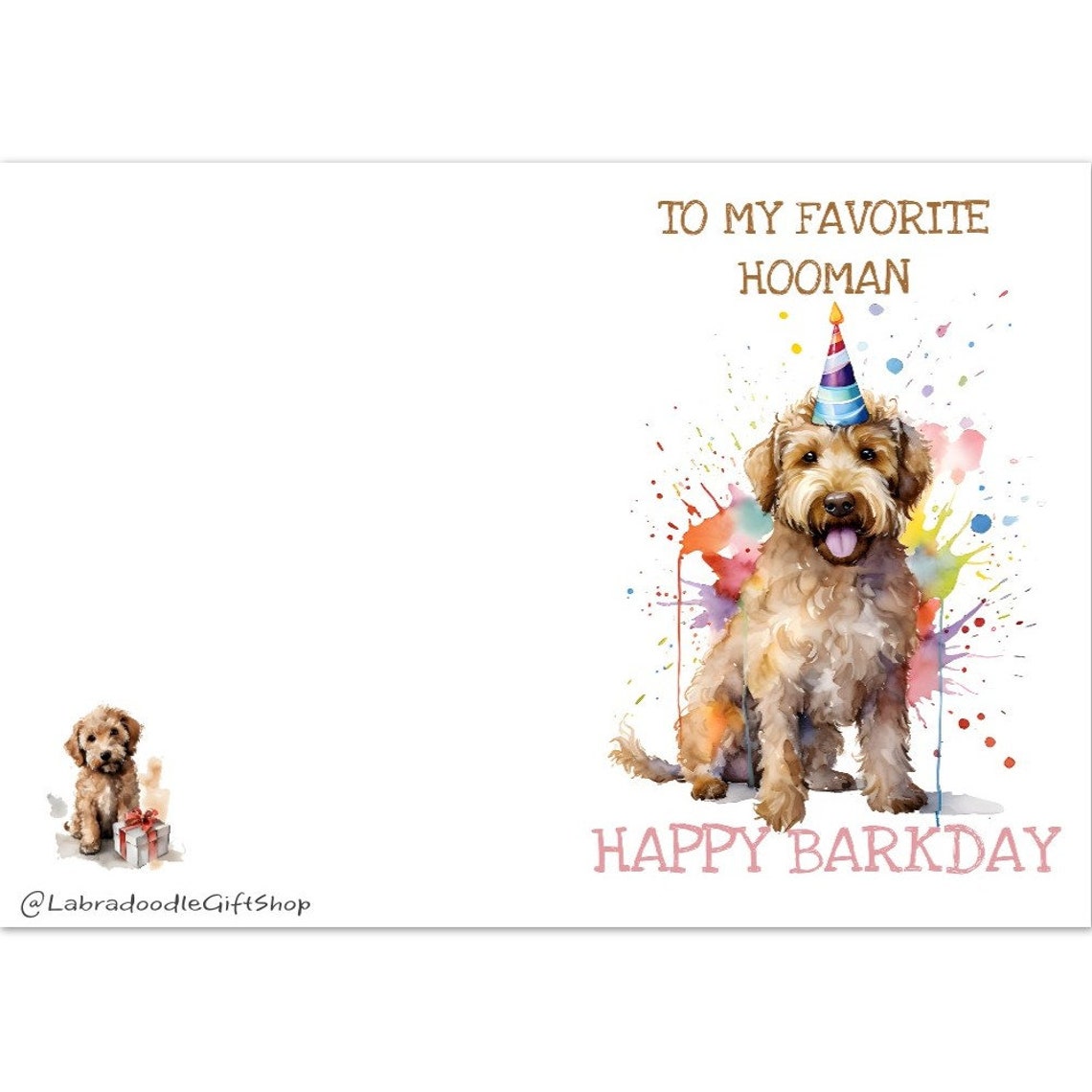 10x Funny Labradoodle Birthday Cards (with Standard Envelopes ...