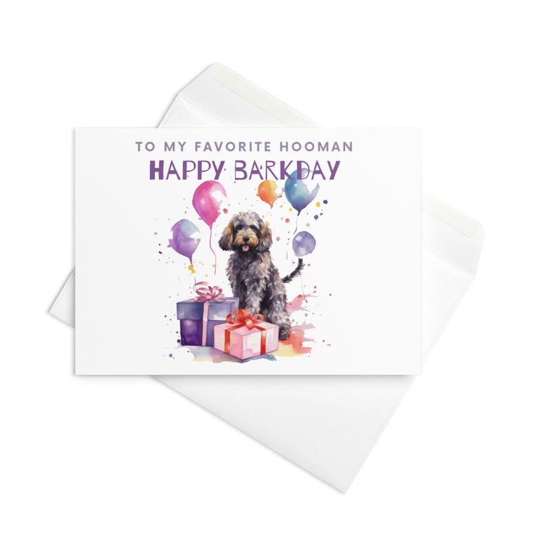 Labradoodle Birthday Card | Perfect Greet Card for Dog Lovers | Funny ...