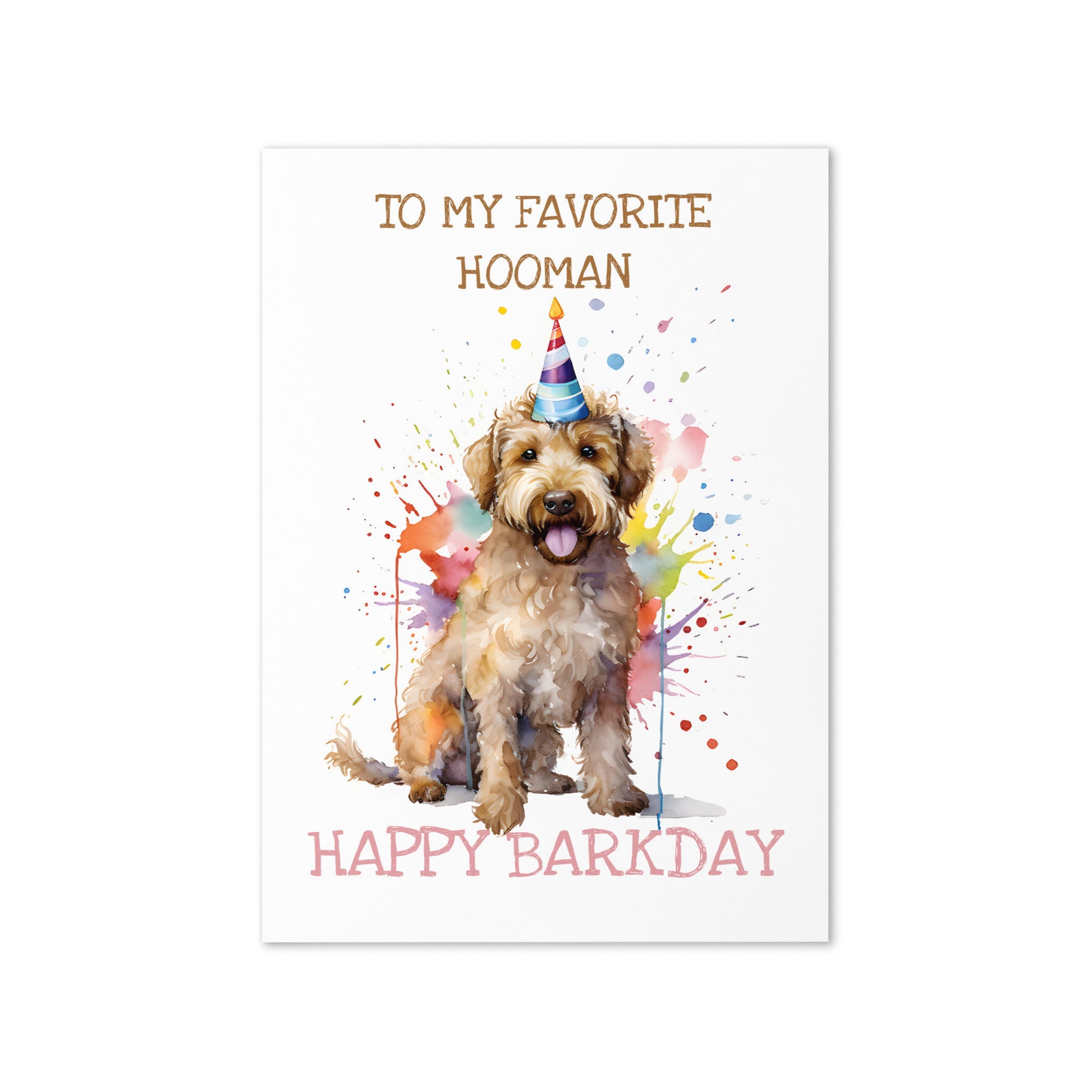 10x Funny Labradoodle Birthday Cards (with Standard Envelopes ...