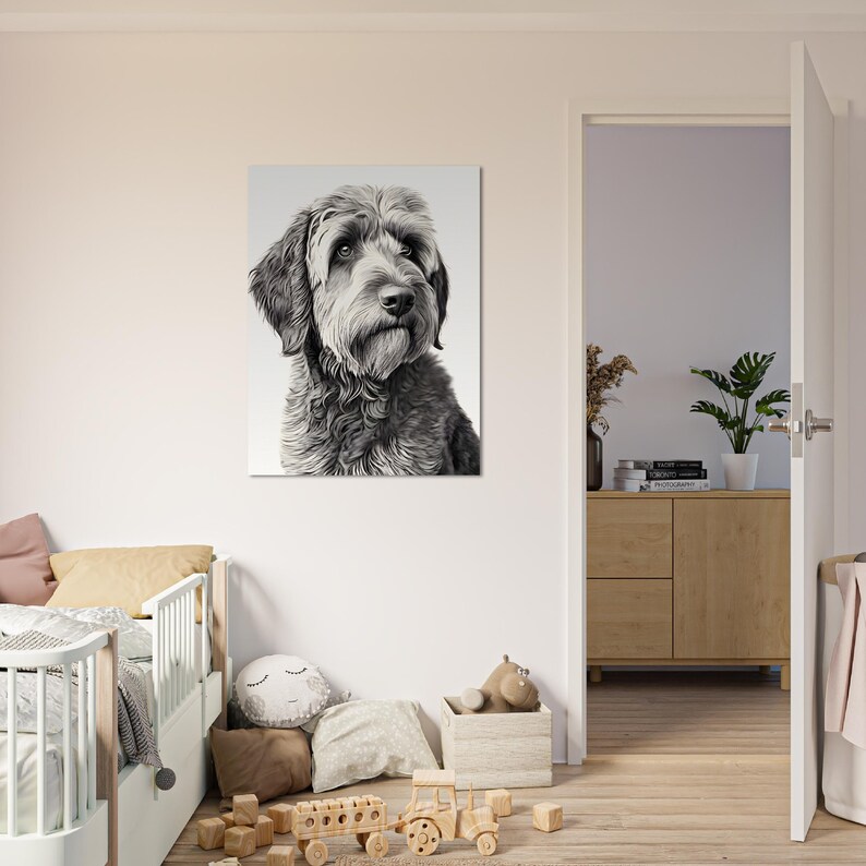 Labradoodle Drawing, Labradoodle Wall Art, Labradoodle Poster - Etsy