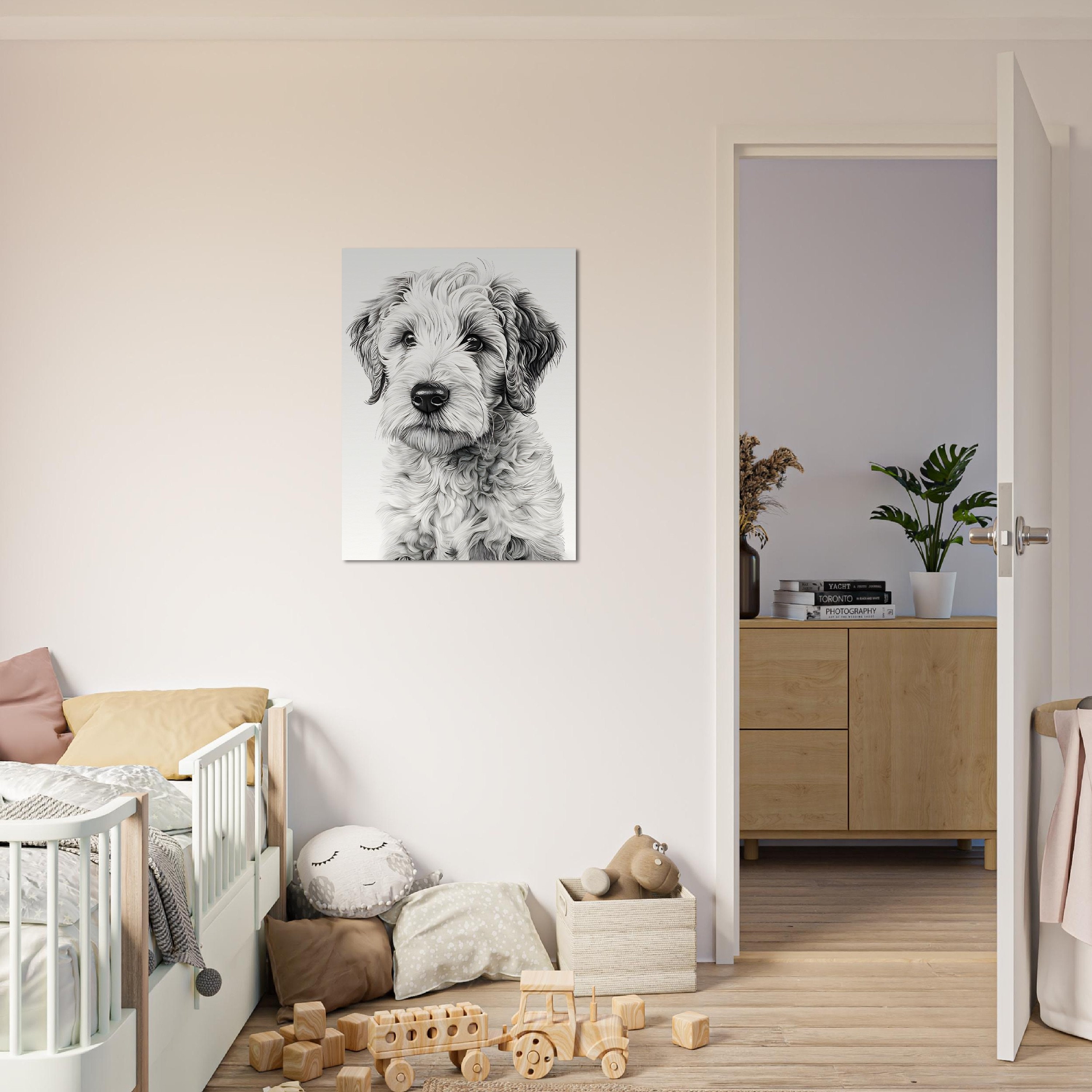 Labradoodle Drawing, Labradoodle Wall Art, Labradoodle Poster - Etsy