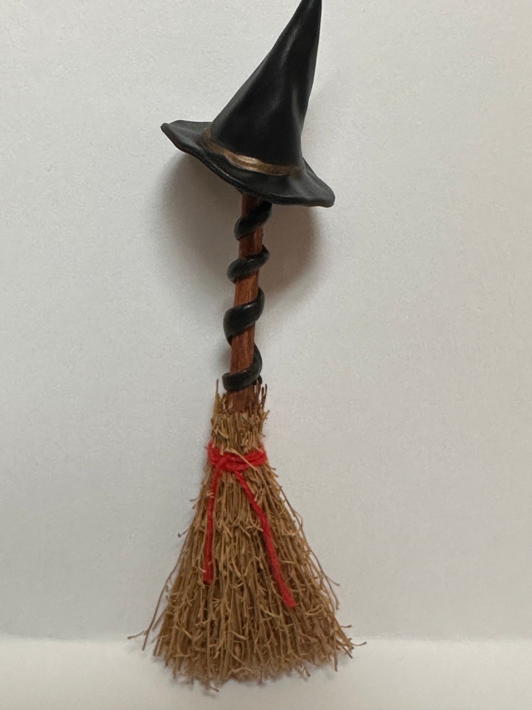 Tiny Witches Broom Unique Dollhouse Items Haunted Miniature Witches Den ...