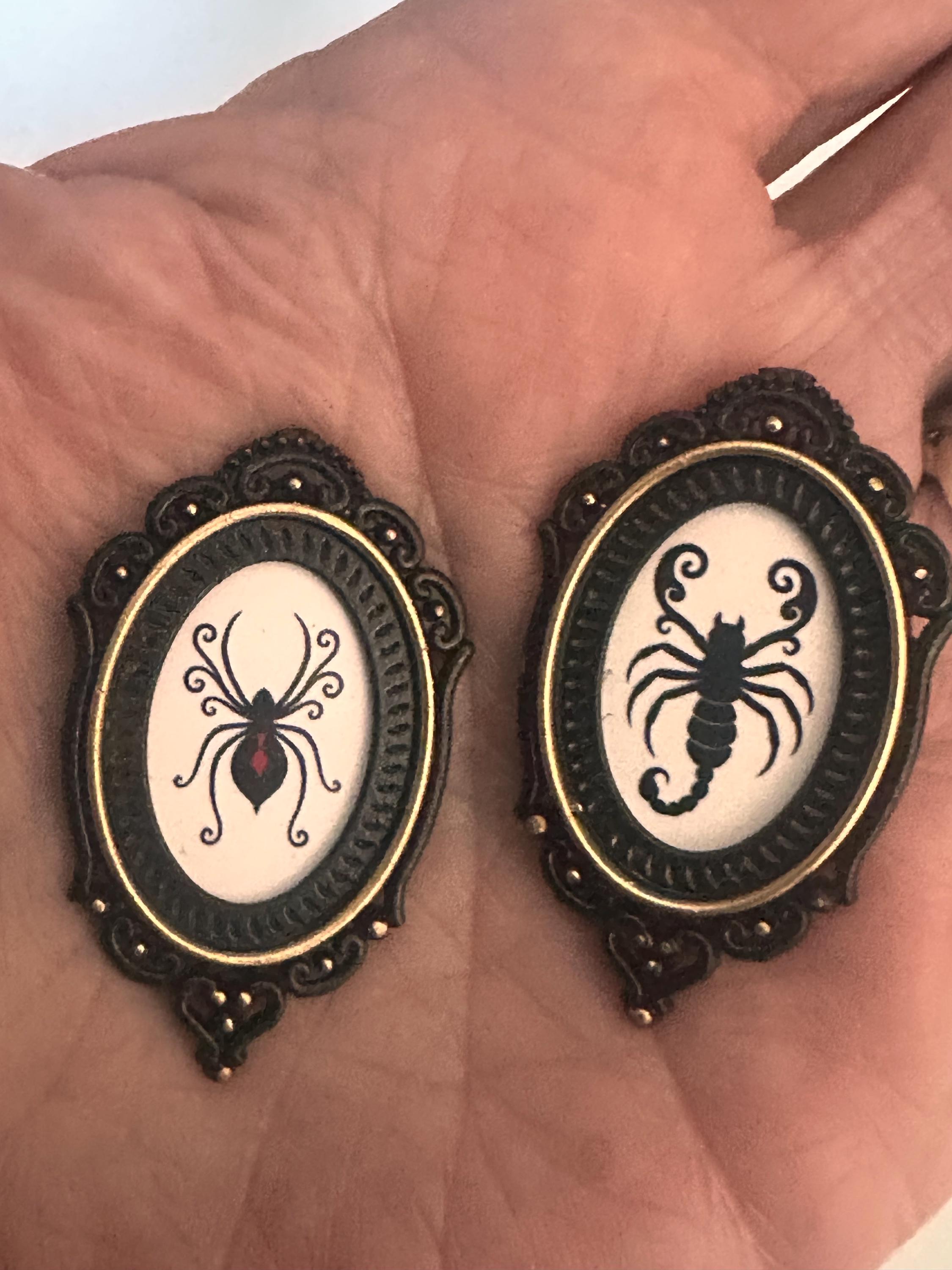 Dollhouse Art Creepy Spider Set, Mini Bug Drawing, Witches Den Decor ...
