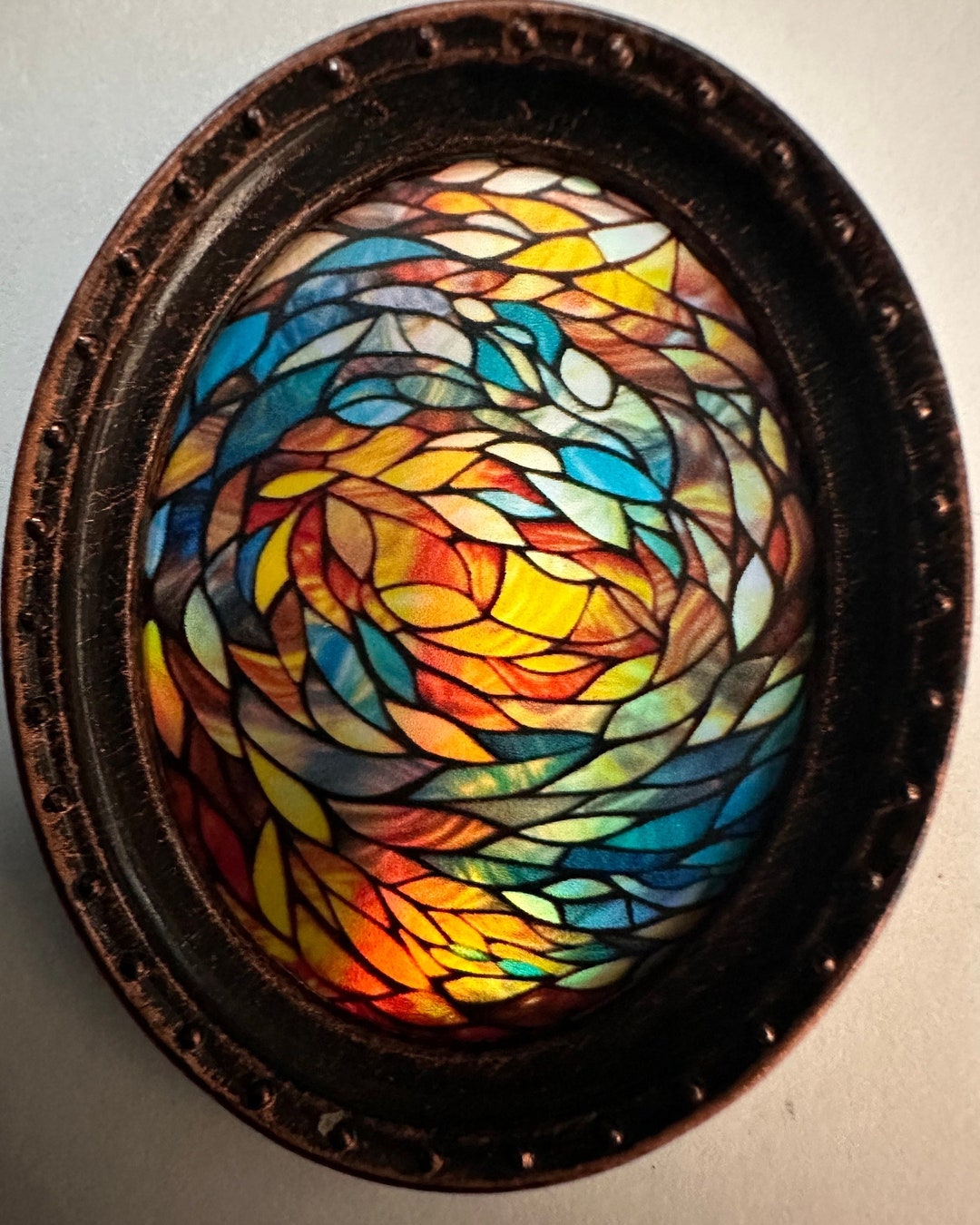 Dollhouse Wall Art Miniature Stained Glass Window One Inch Scale ...