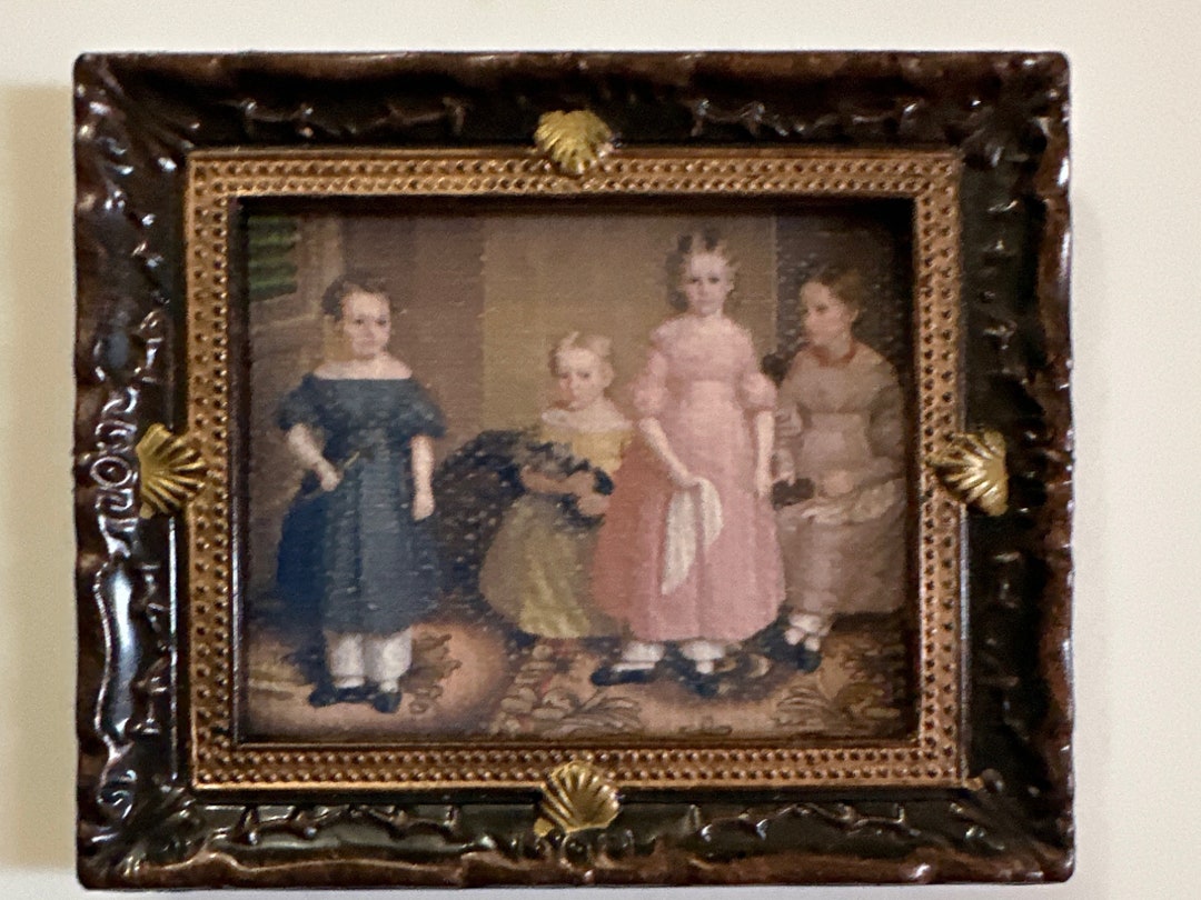 Dollhouse Wall Art Miniature Framed Picture 1:12 Scale Furniture ...