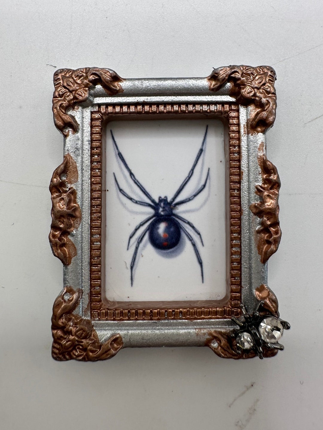 Dollhouse Art Creepy Mini Painting Witch Miniature Picture - Etsy