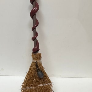 Tiny Witches Broom: Handmade Dollhouse Miniature, Fairy Garden Decor - Etsy