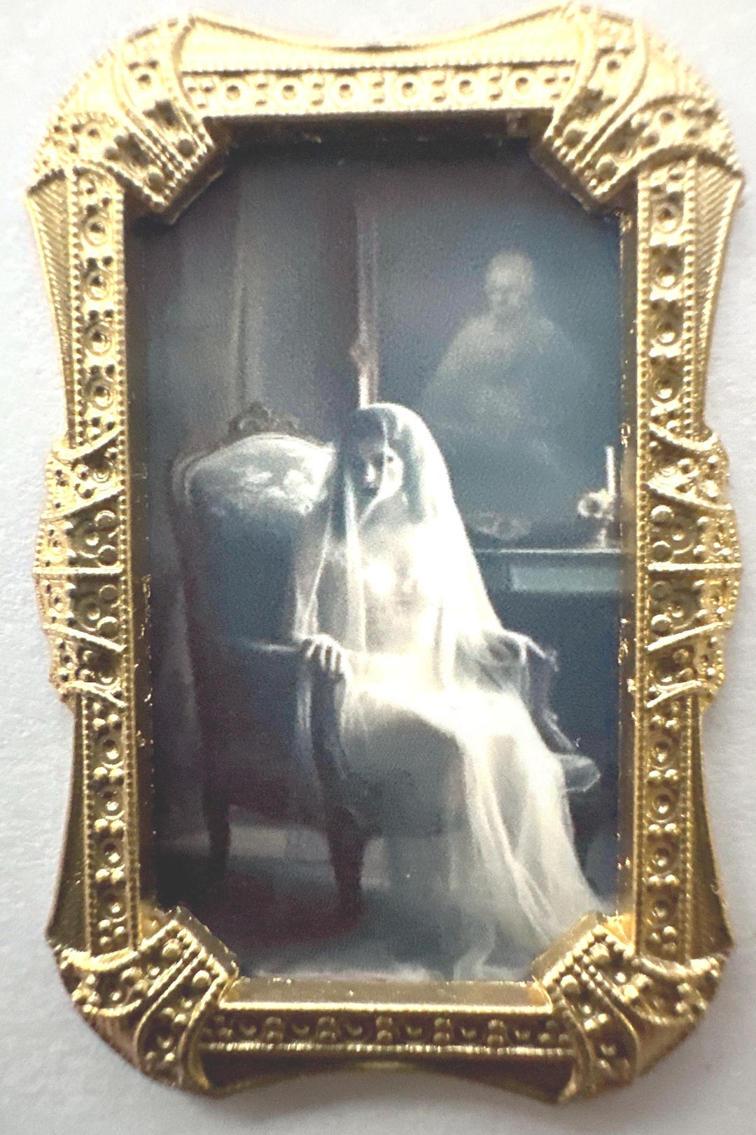 1:12 Scale Picture Ghost Bride Print Gothic Wedding Pic Haunted ...
