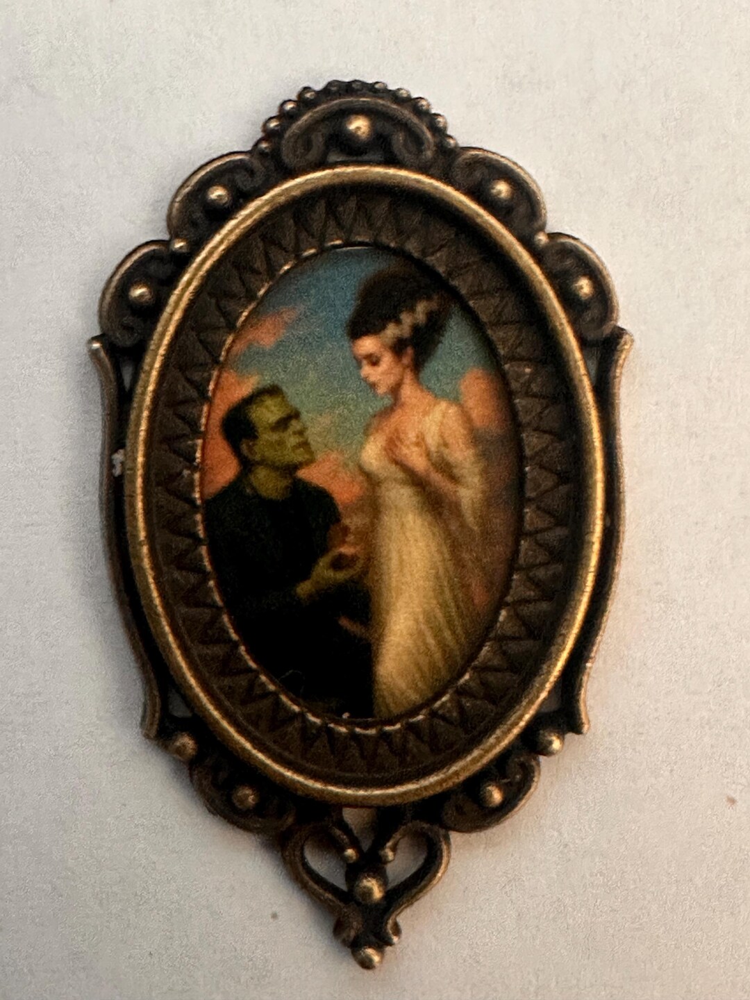 Dollhouse Scary Art Creepy Mini Monster Painting Miniature Picture ...