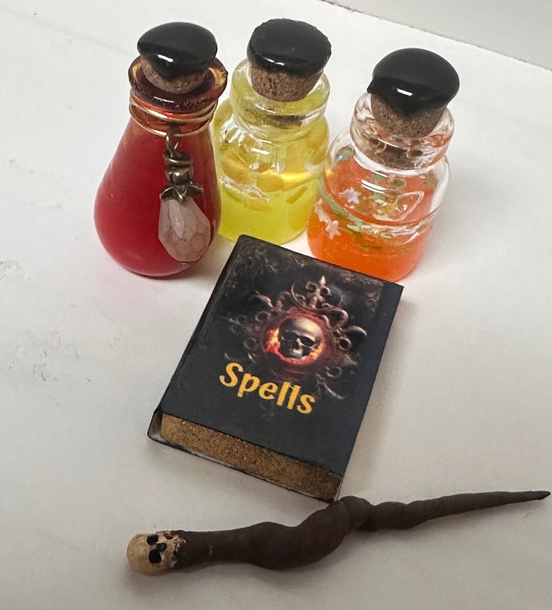 Haunted Dollhouse Miniature Witch Potion Set 1:12 Scale Apothecary Mini ...