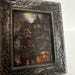 Dollhouse Art Creepy Mini Painting Halloween Miniature Picture Framed ...