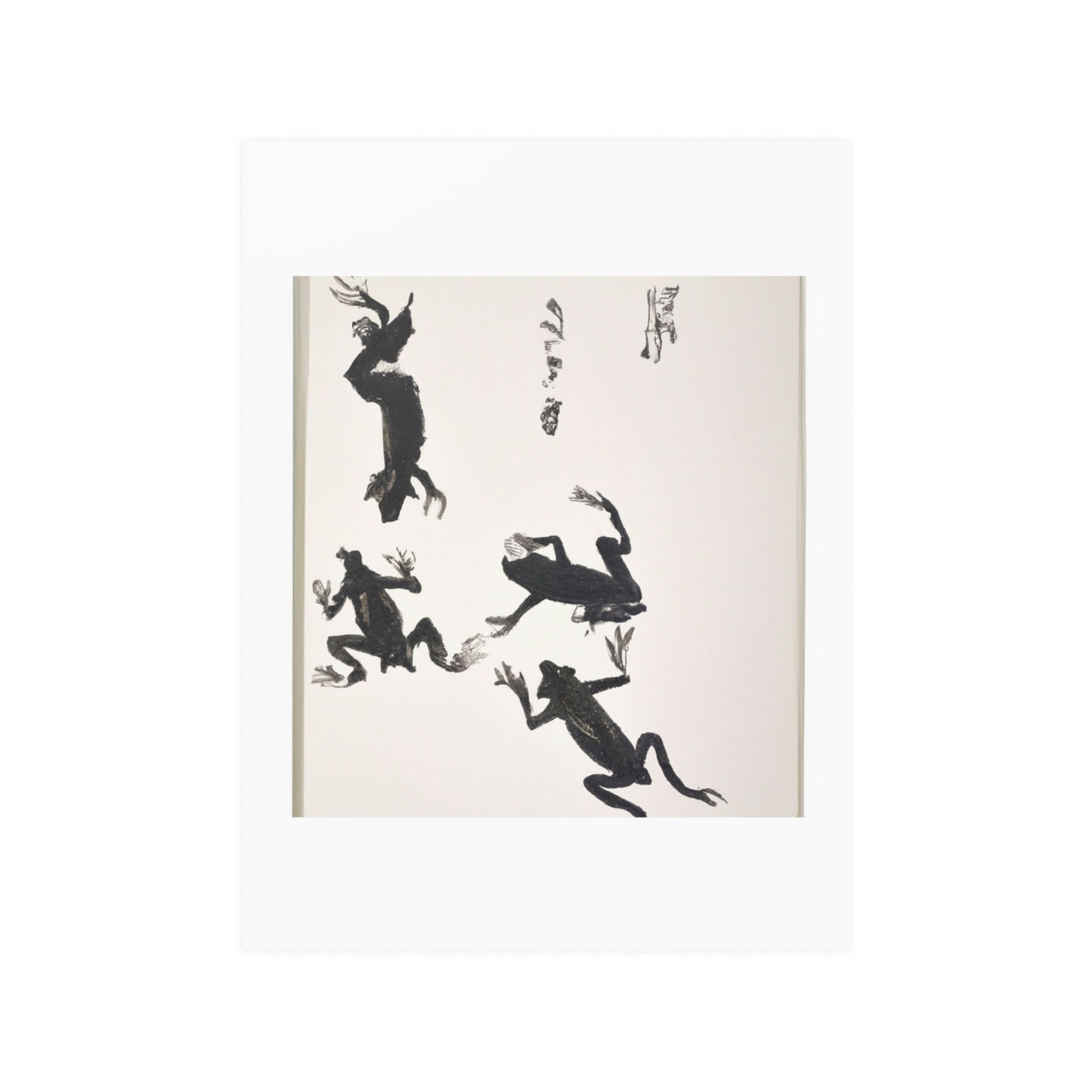 Japanese Art Poster Animal Print Frog Japanese Vintage Wall Art Idea ...