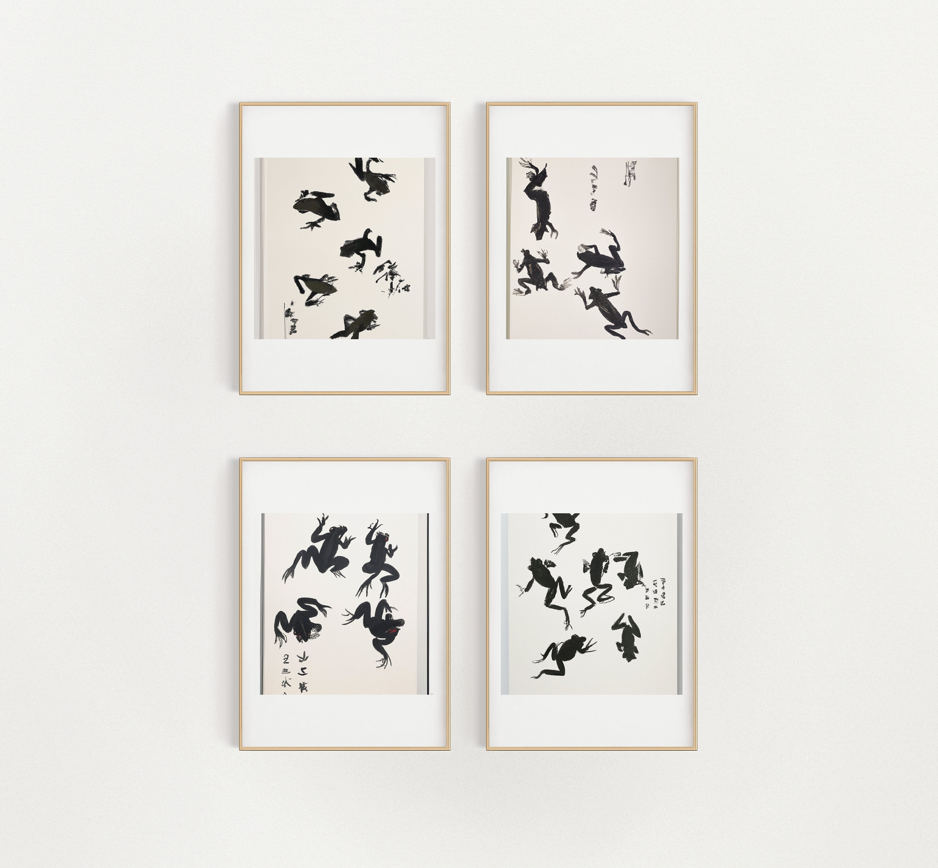 Japanese Art Poster Animal Print Frog Japanese Vintage Wall Art for ...