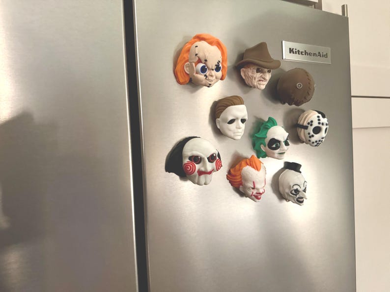 Scary Characters Refrigerator Magnets FUN! - Etsy