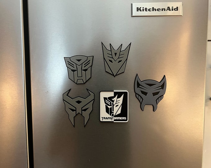 Transformer 3d Printed Magnets Set of 5 - Etsy