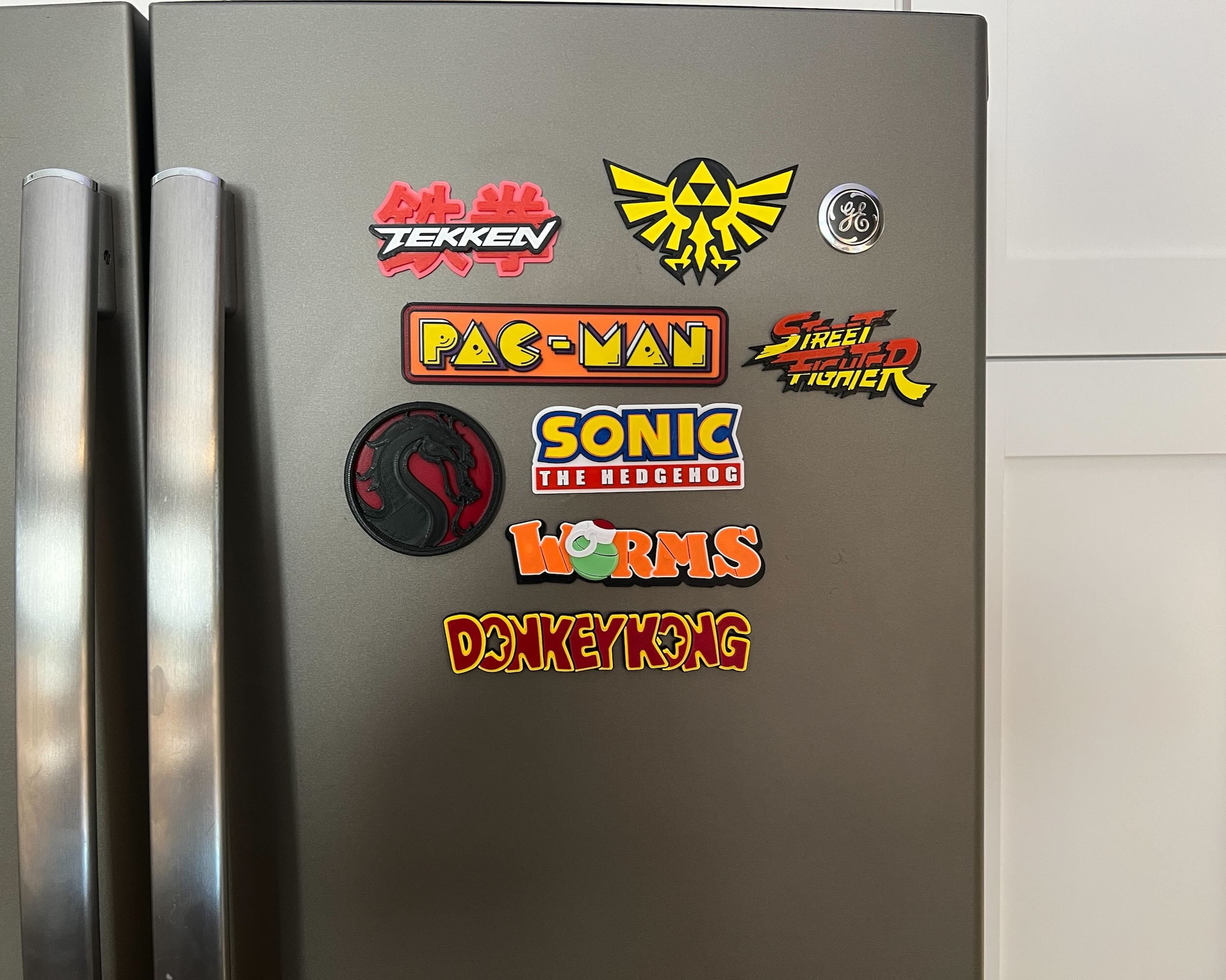 Retro Video Game Title Magnets Sonic, Donkey Kong, Street Fighter ...