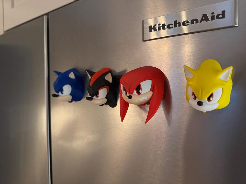 Sonic the Hedgehog Refrigerator Magnets - Etsy