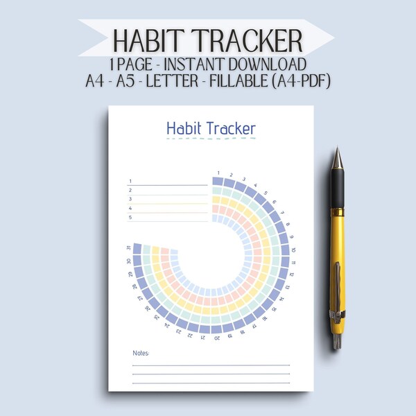 Circle Tracker - Etsy