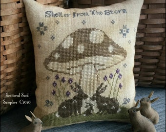 Pattern: Cross Stitch shelter From the Storm by Scattered Seed Samplers ...